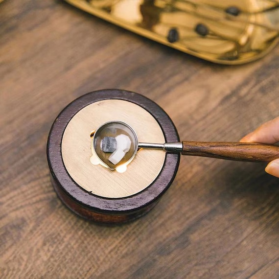 Wax Melt Spoon & Heat up Stand | Etsy