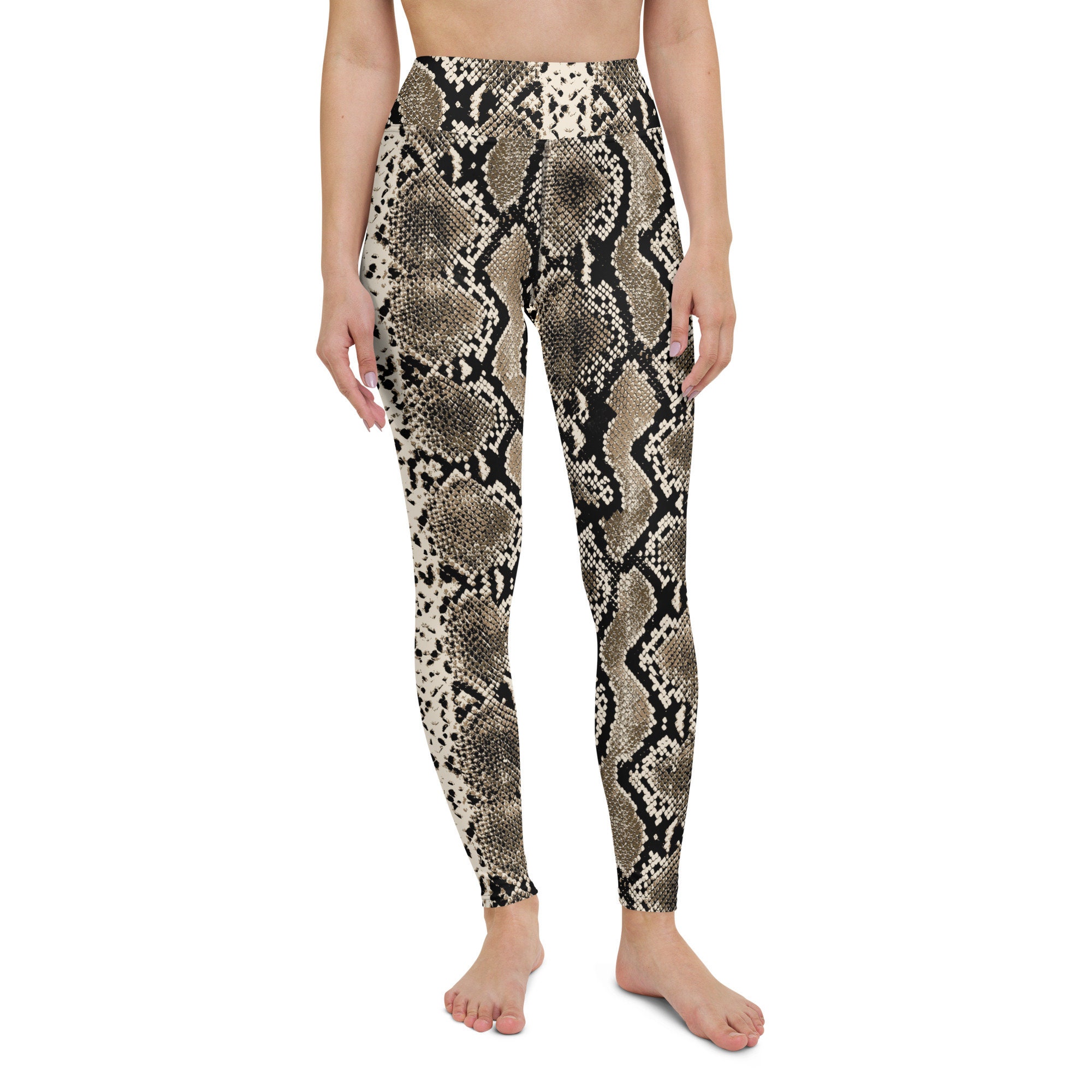 Snake Skin Leggingssnake Skin Print Leggings Python Skin Art - Etsy