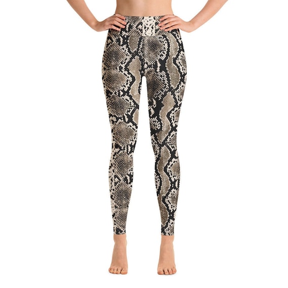 Snake Skin Leggingssnake Skin Print Leggings Python Skin Art - Etsy