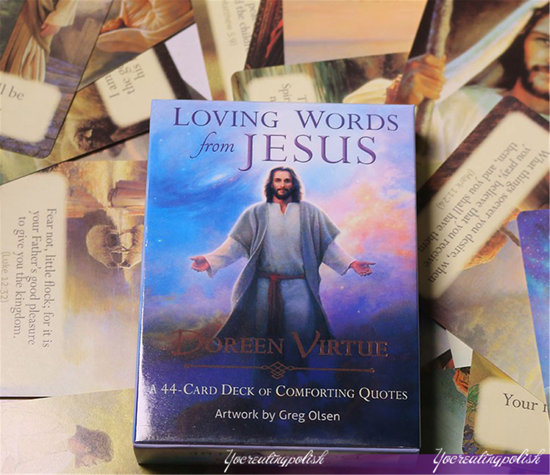 Loving Words Jesus Oracle Cards A 44 Card Deck Tarot Etsy