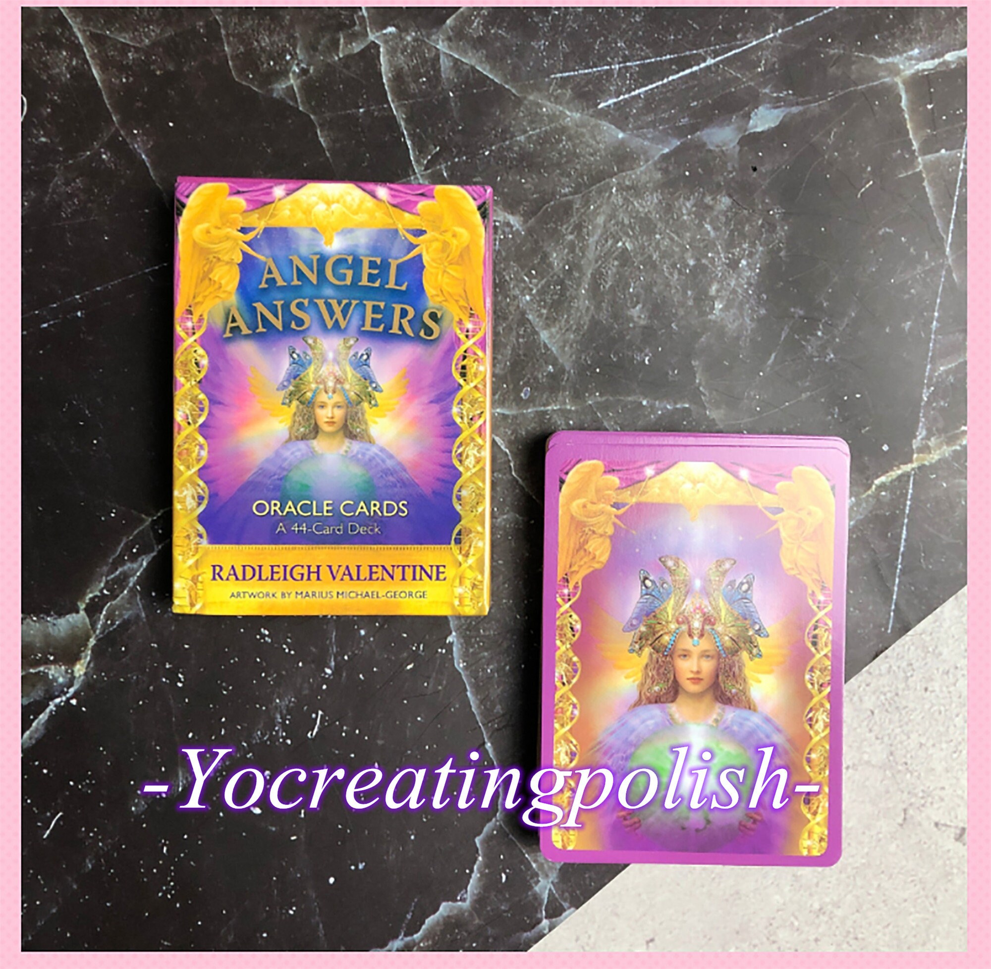 Angel Answers Oracle Cards A 44 Card Deck Guidebook Pdf Etsy