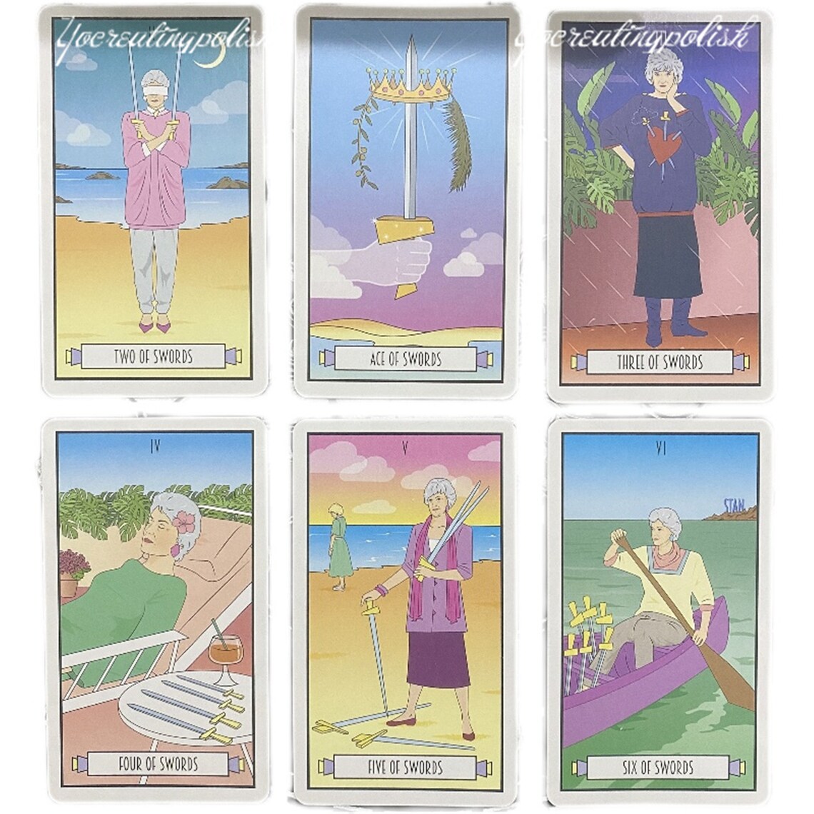 The Golden Girls Tarot : A 78-Card Deck Tarot Cards Oracle | Etsy