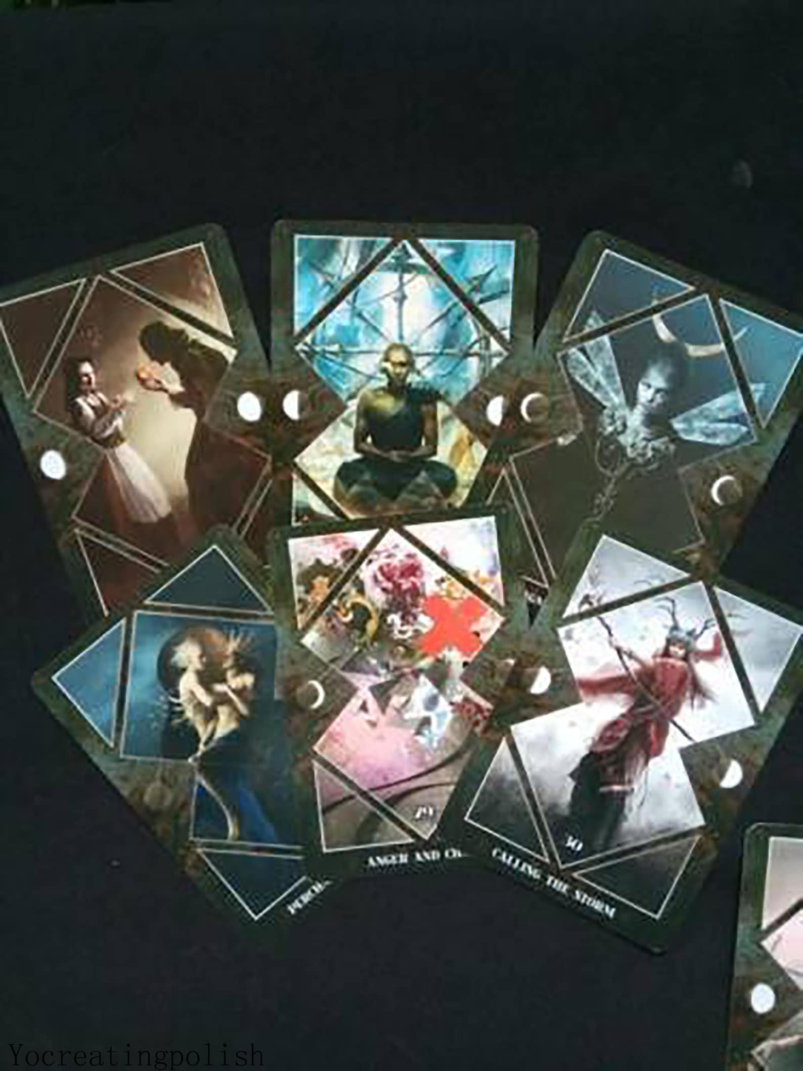 Dark Mirror Oracle Cards : A 32-Card Deck Guidebook PDF | Etsy