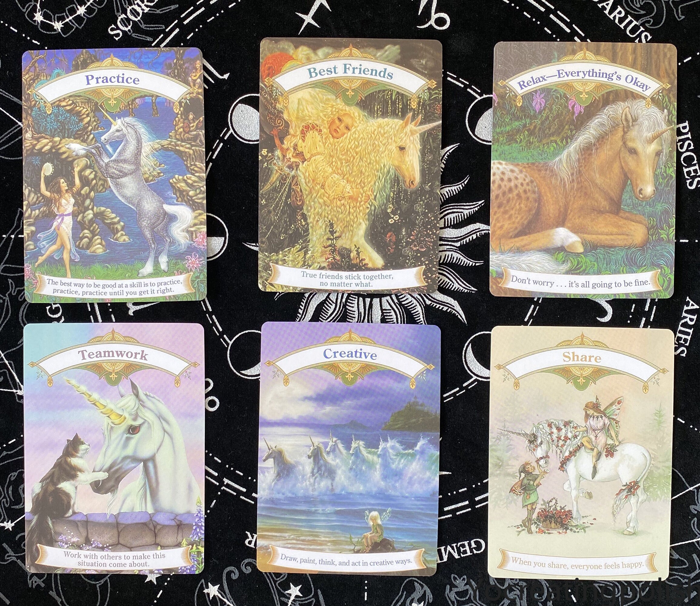 Magical Unicorn Oracle Cards A 44 Card Deck Guidebook PDF Etsy