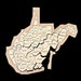 West Virginia State Puzzle: Laser Cut Wooden County Map - Etsy