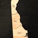 Handmade Delaware State Puzzle: Laser Cut Birch & Cherry Wood County ...