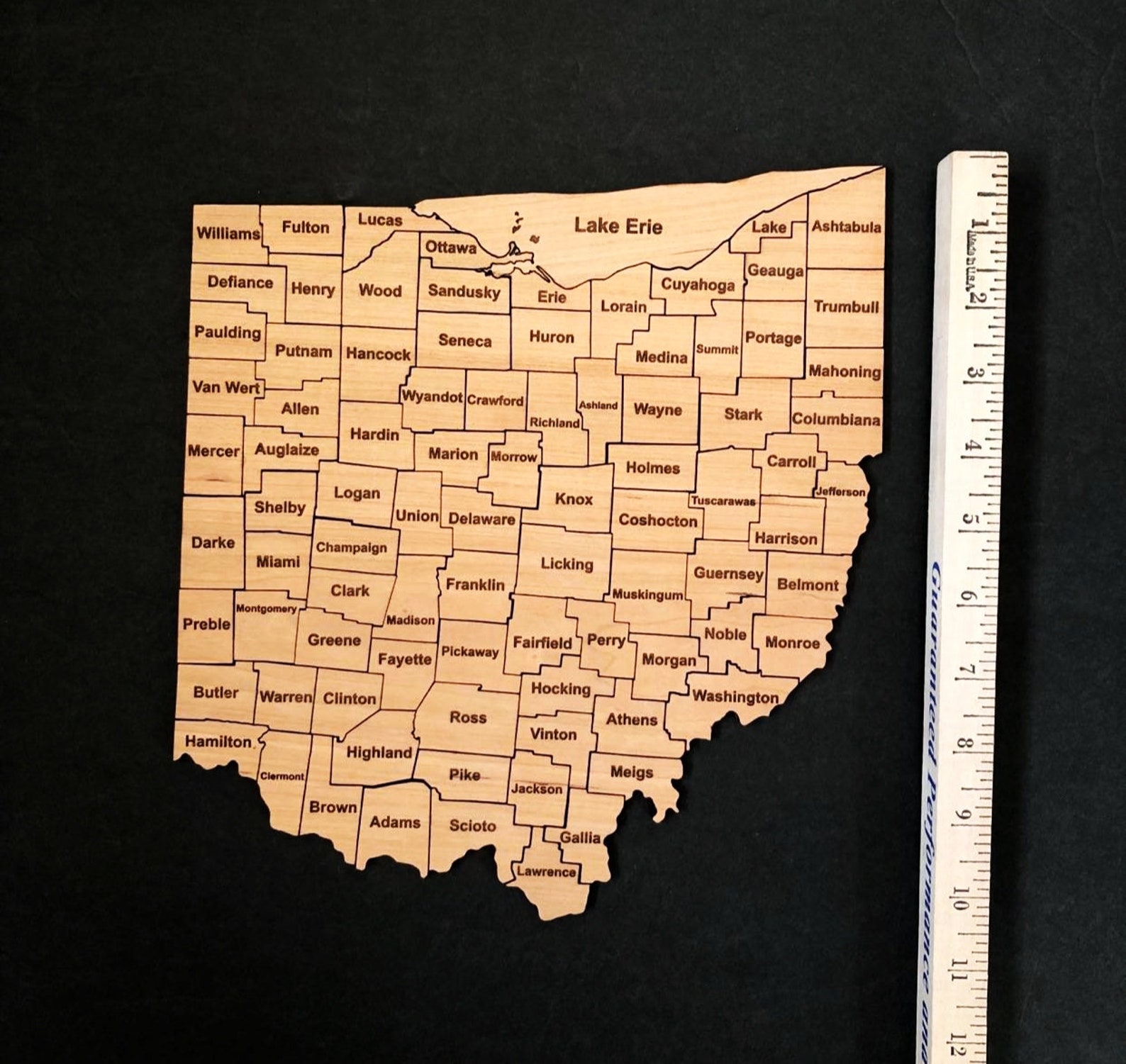 State of Ohio Laser Cut Wooden State Map Ohio Jigsaw Puzzles - Etsy