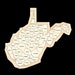 West Virginia State Puzzle: Laser Cut Wooden County Map - Etsy