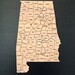 Alabama State Puzzle Laser Cut Wooden State Map Jigsaw - Etsy