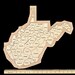 West Virginia State Puzzle: Laser Cut Wooden County Map - Etsy