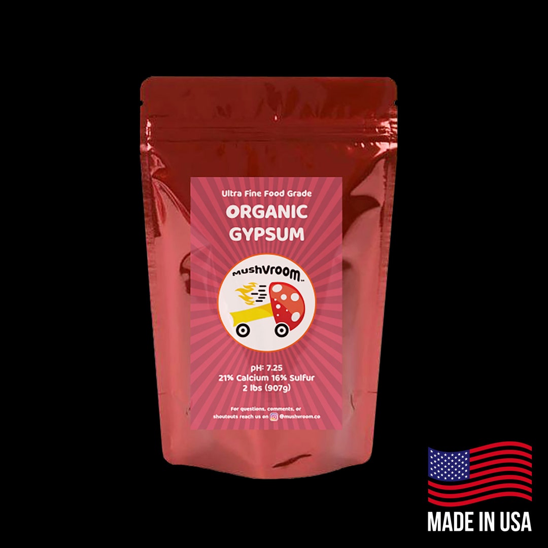 Organic Food Grade Gypsum for Mushroom Growing (2lbs) - Etsy