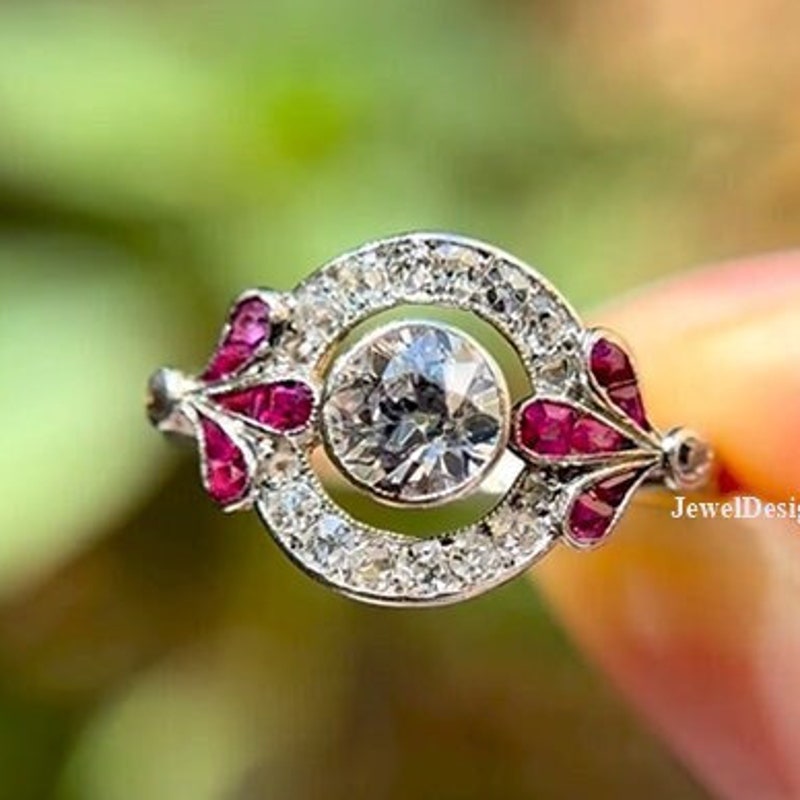 Bezel Set Ruby - Etsy