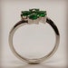 Swirl Bypass Ring, Floral Style Wedding Ring, Four Leaf Clover Ring ...