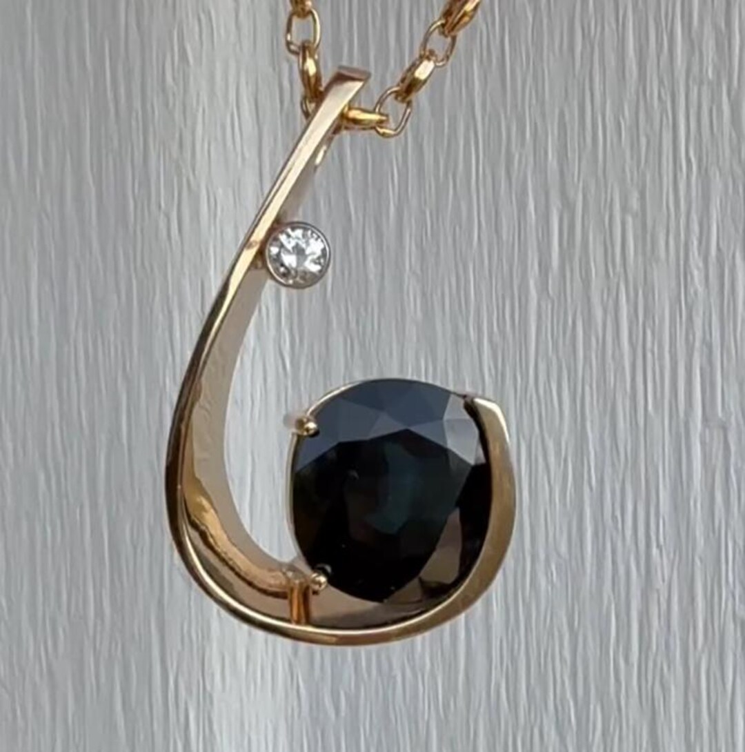 Two Stone Diamond Necklace, Vintage Style Two Stone Necklace, Cushion ...