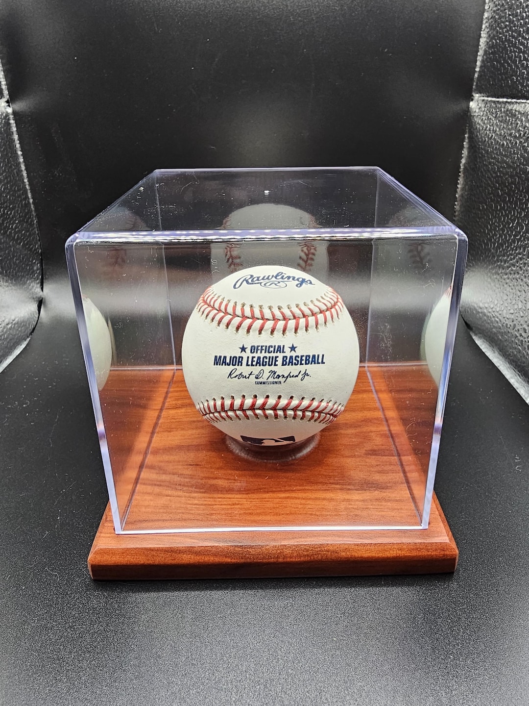 Baseball Softball Display Stand Wood Acrylic Exotic Wood - Etsy