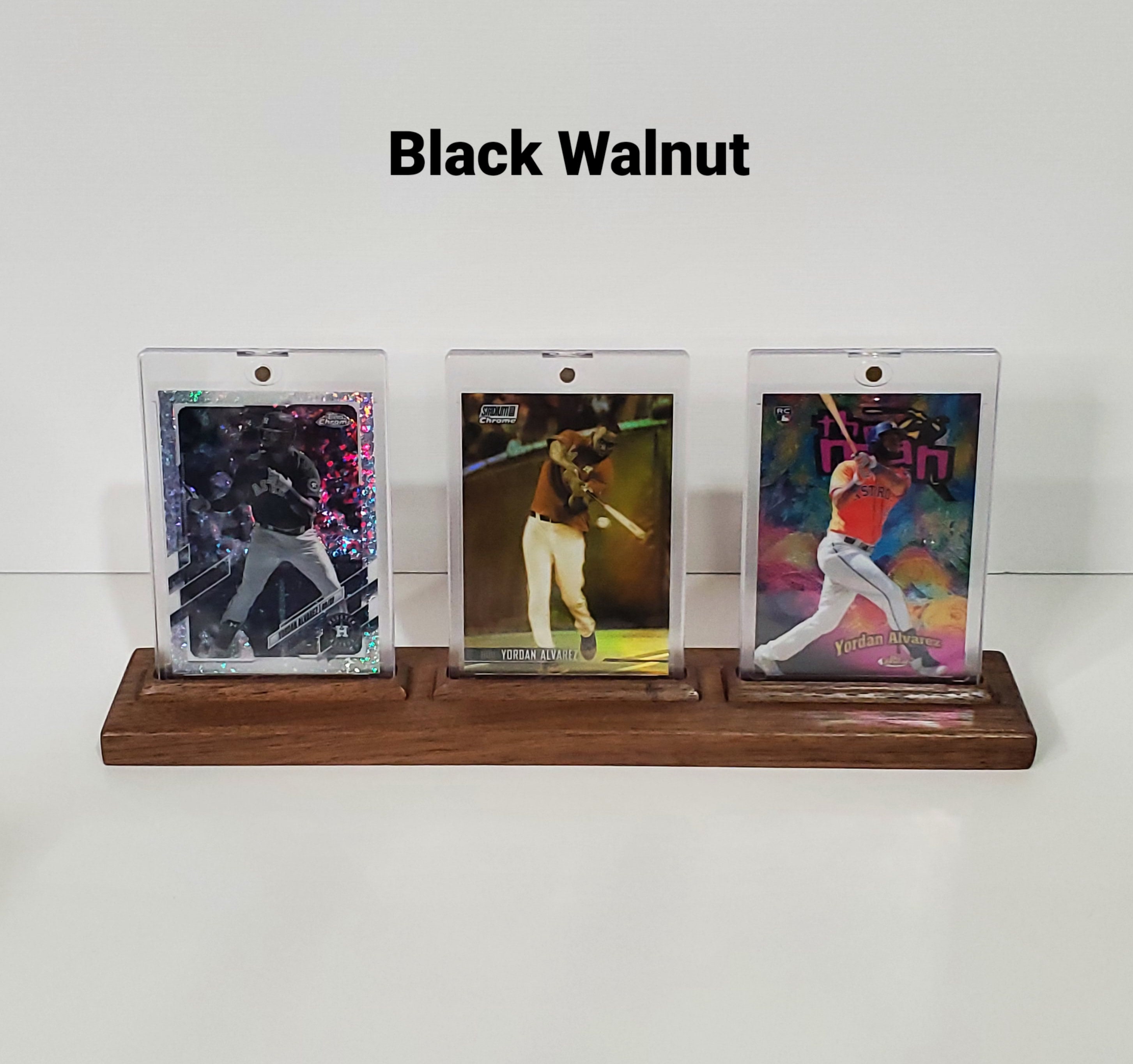 Natural Walnut Maple Wood Baseball Card or Trading Card 3 - Etsy