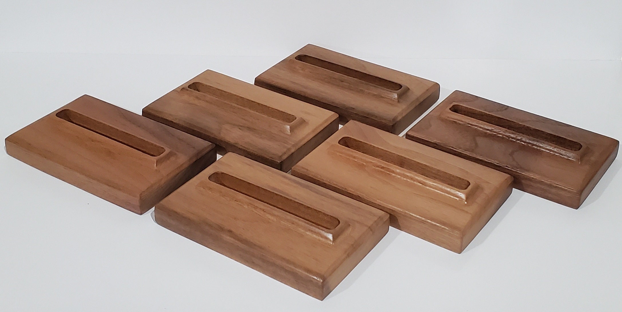 Natural rustic Walnut Wood Baseball Card or - Etsy