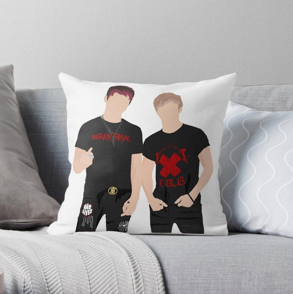 Sam and Colby Art Pillowcases Sam and Colby Art Pillow Cover | Etsy
