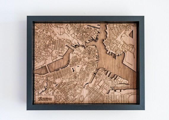 Custom Map Wall Art Laser Cut Map | Etsy