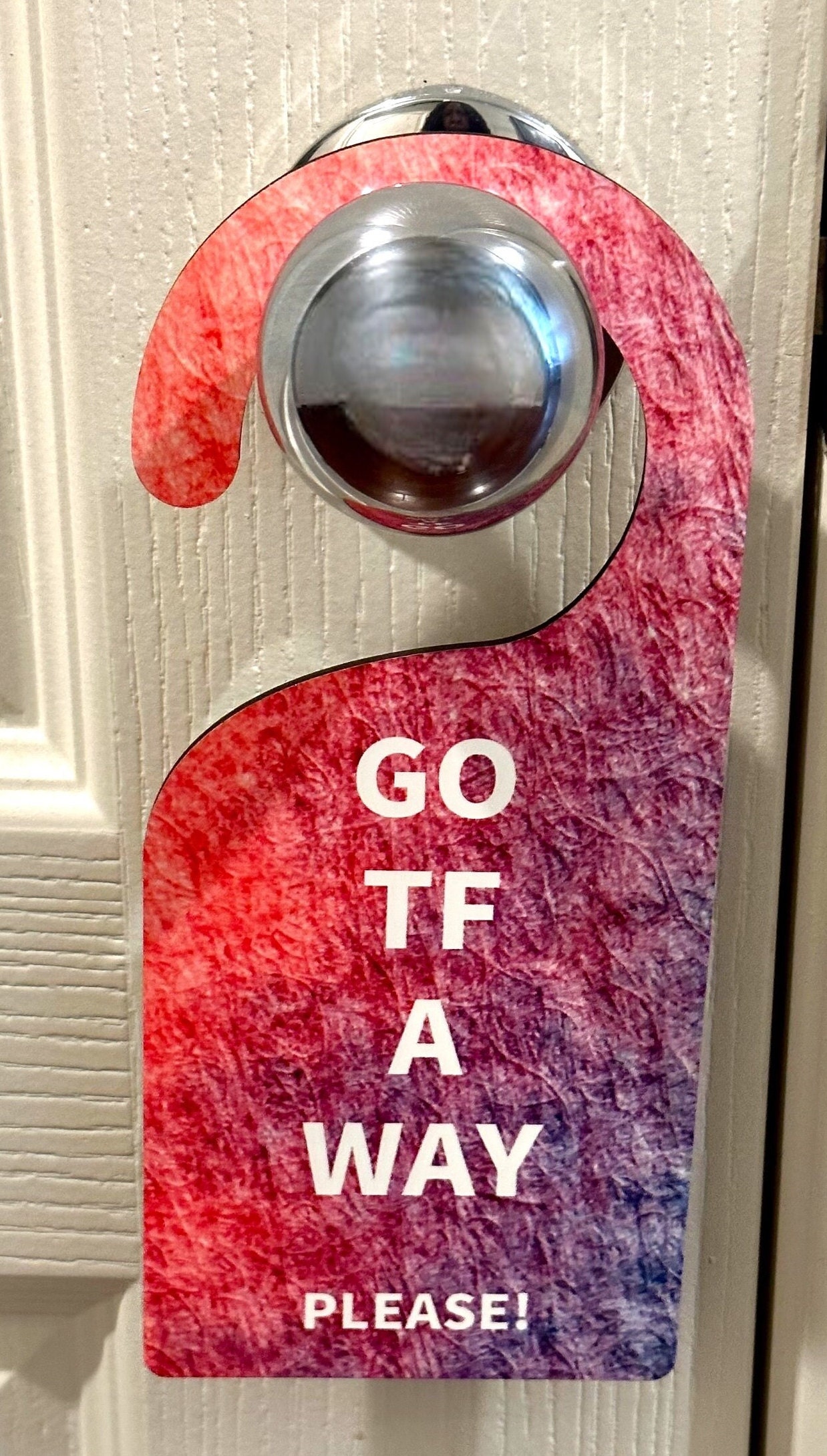 Socially Awkward, Do Not Disturb Door Hanger, GTFO Sign, Antisocial ...