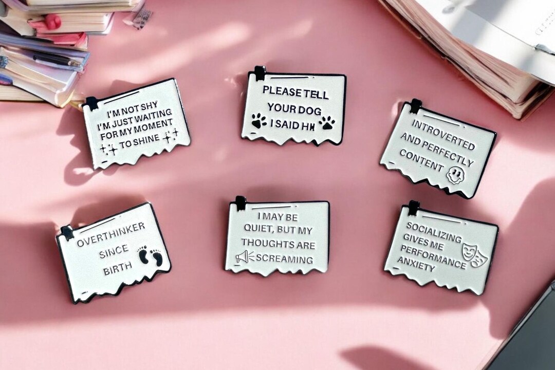 Introvert Enamel Pin, Funny Quotes About Introverts, Overthinkers ...