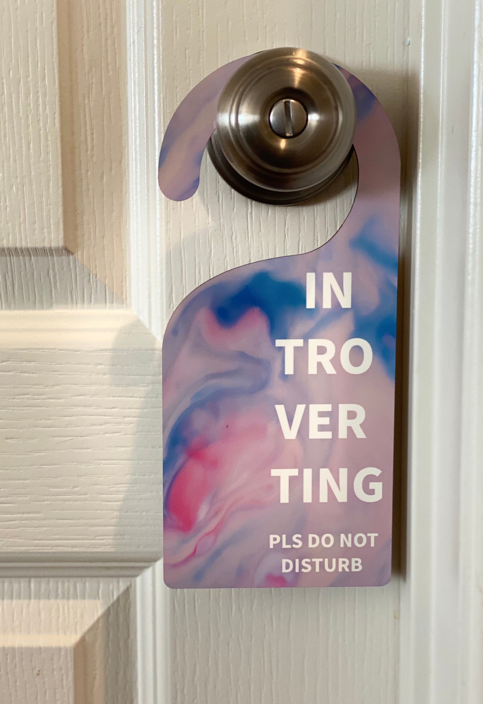 Do Not Disturb Wooden Door Hanger Sign Emotionally Etsy