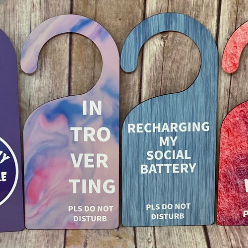 Do Not Disturb Meditating Engraved Door Hanger Sign - Etsy