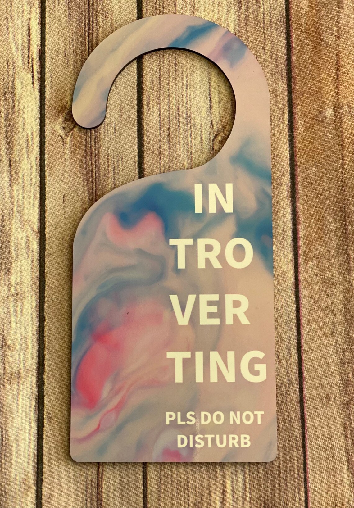 Do Not Disturb Wooden Door Hanger Sign Emotionally Unavailable Etsy