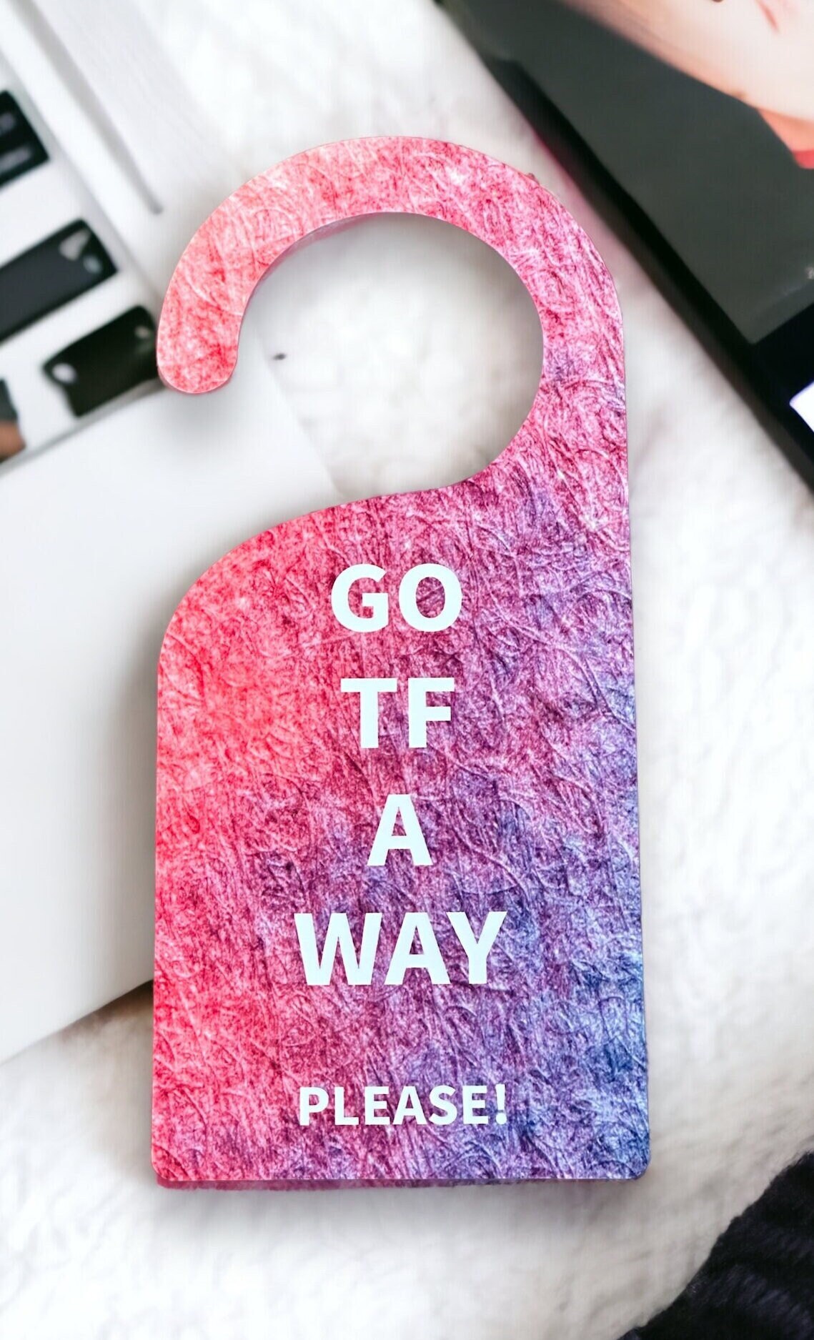Socially Awkward, Do Not Disturb Door Hanger, GTFO Sign, Antisocial ...