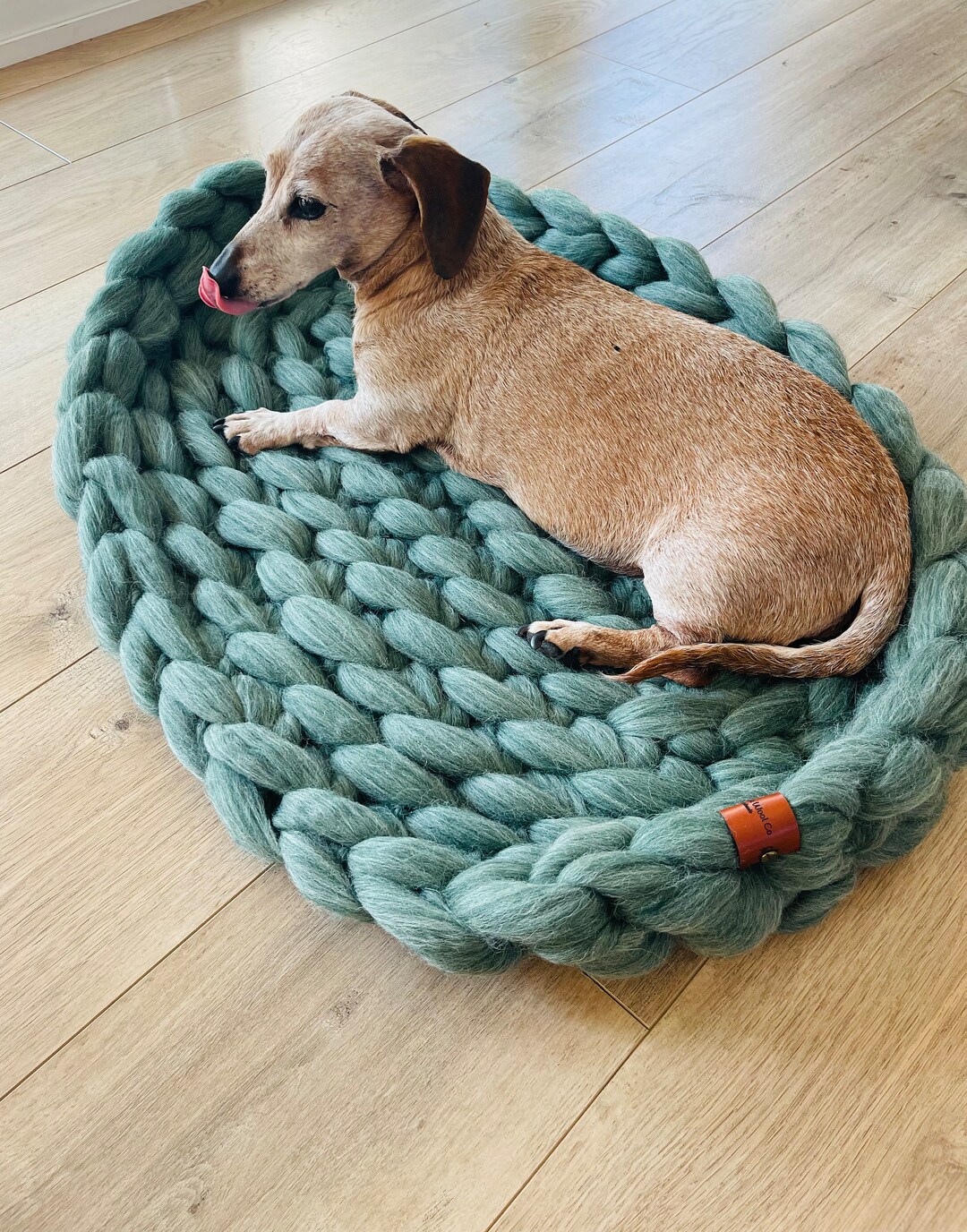 Custom Pet Beds, Chunky Knit Merino Wool Pet Beds, Small Cat Bed, Small ...