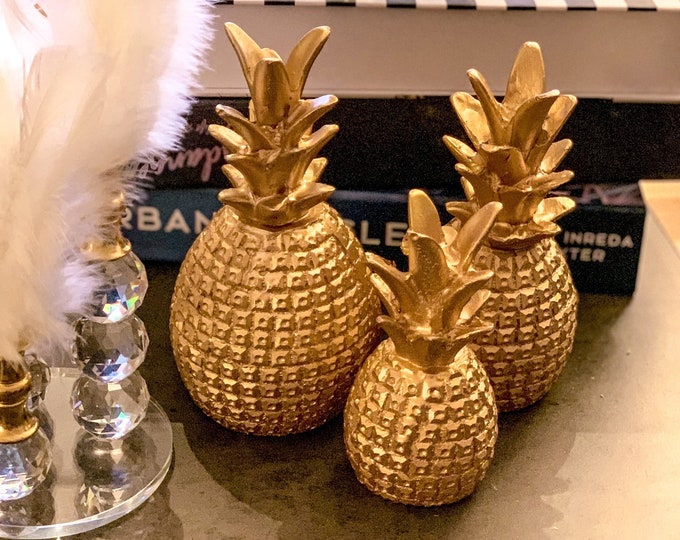 Pineapple Triple Set, Pineapple Objects, Pineapple Home Decor ...