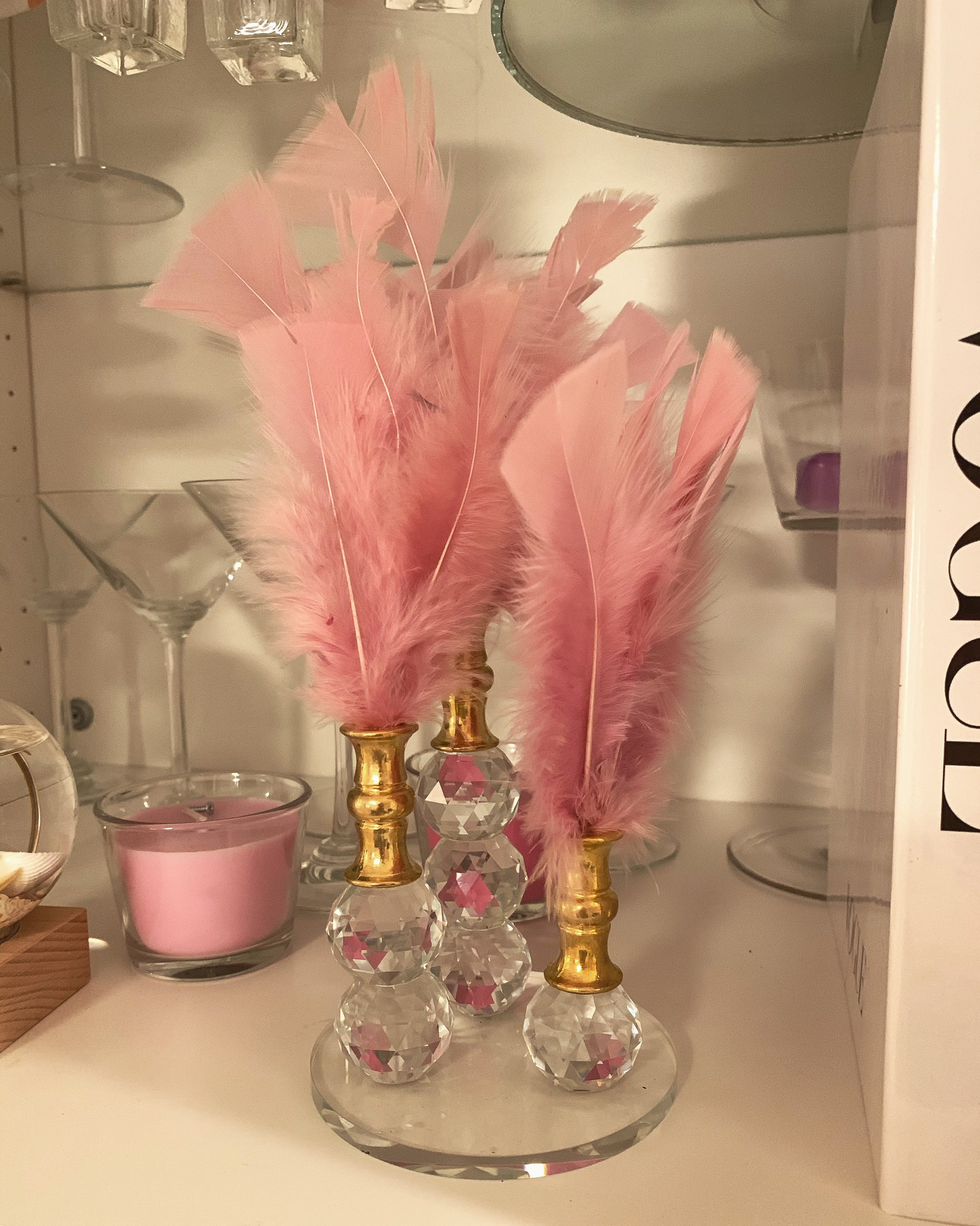 White Crystal Feather Crystal Objects Christmas Gifts | Etsy