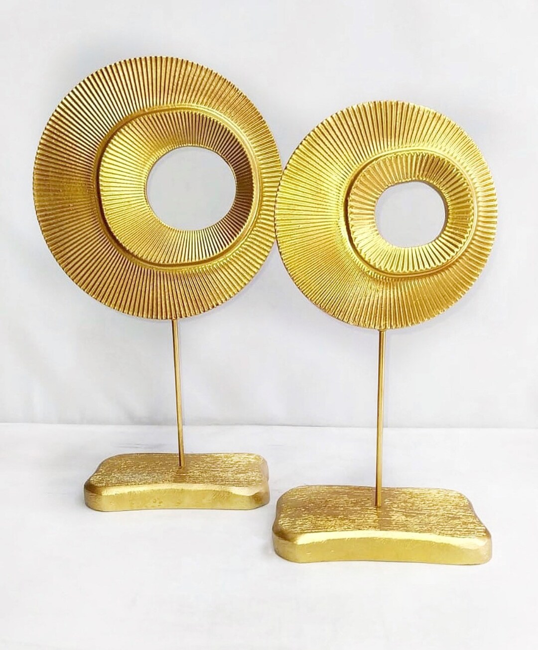 Gold Double Table Decor, New Home Gift, New House Gift, Store Showcase ...