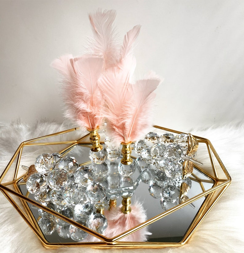 White Crystal Feather Crystal Objects Christmas Gifts | Etsy