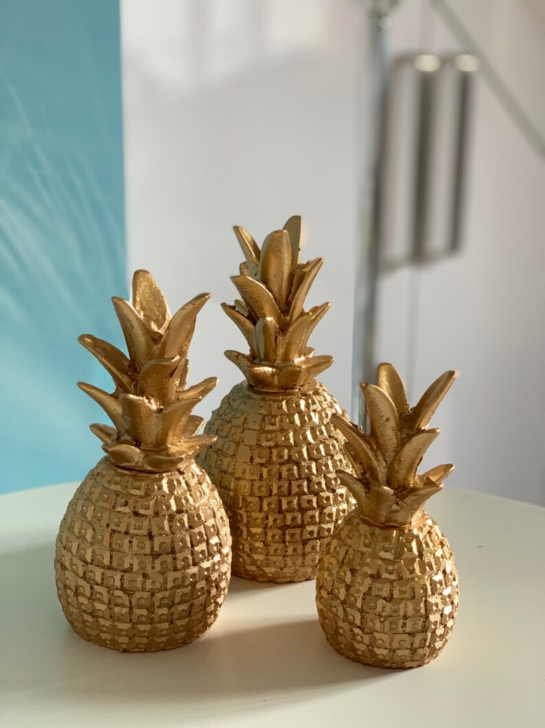 Pineapple Triple Set Pineapple Objects Pineapple Home Decor - Etsy