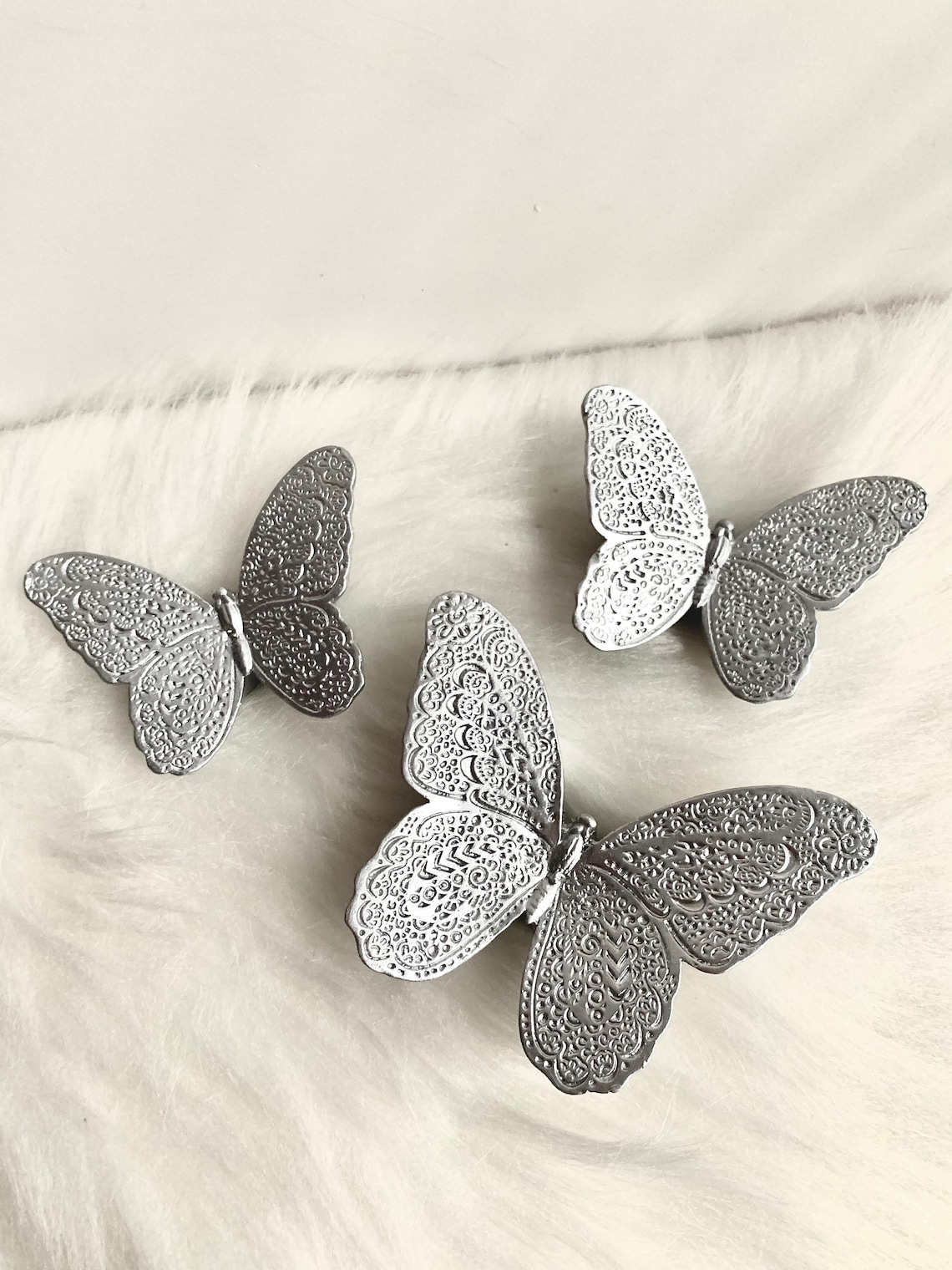 Silver Butterfly Stand Butterfly Objects Luxury Home Decor | Etsy