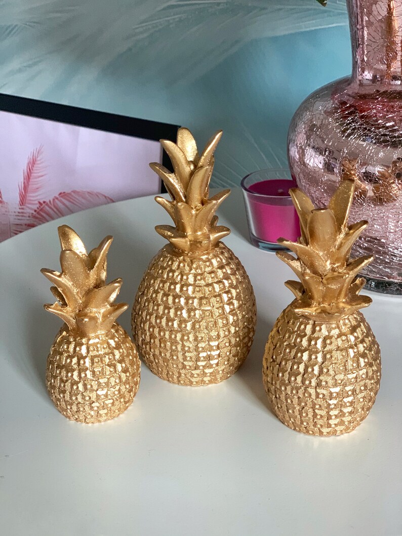 Pineapple Triple Set Pineapple Objects Pineapple Home Decor - Etsy
