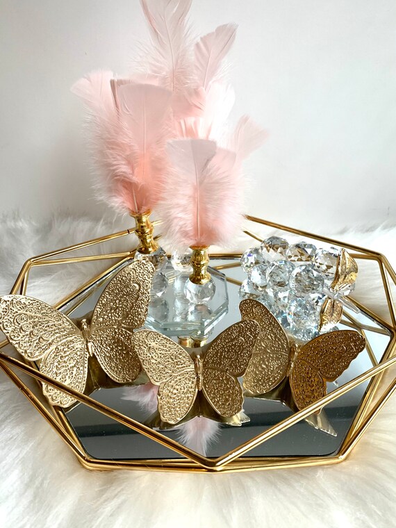 Silver Butterfly Stand Butterfly Objects Luxury Home Decor | Etsy