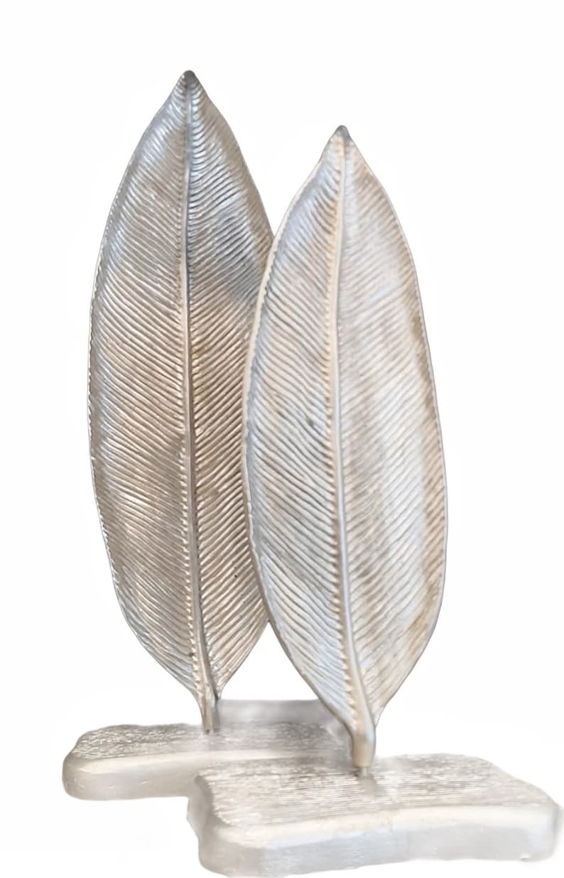 Silver Leaf Stand Decor Leaves Decor Store Showcase Decor - Etsy