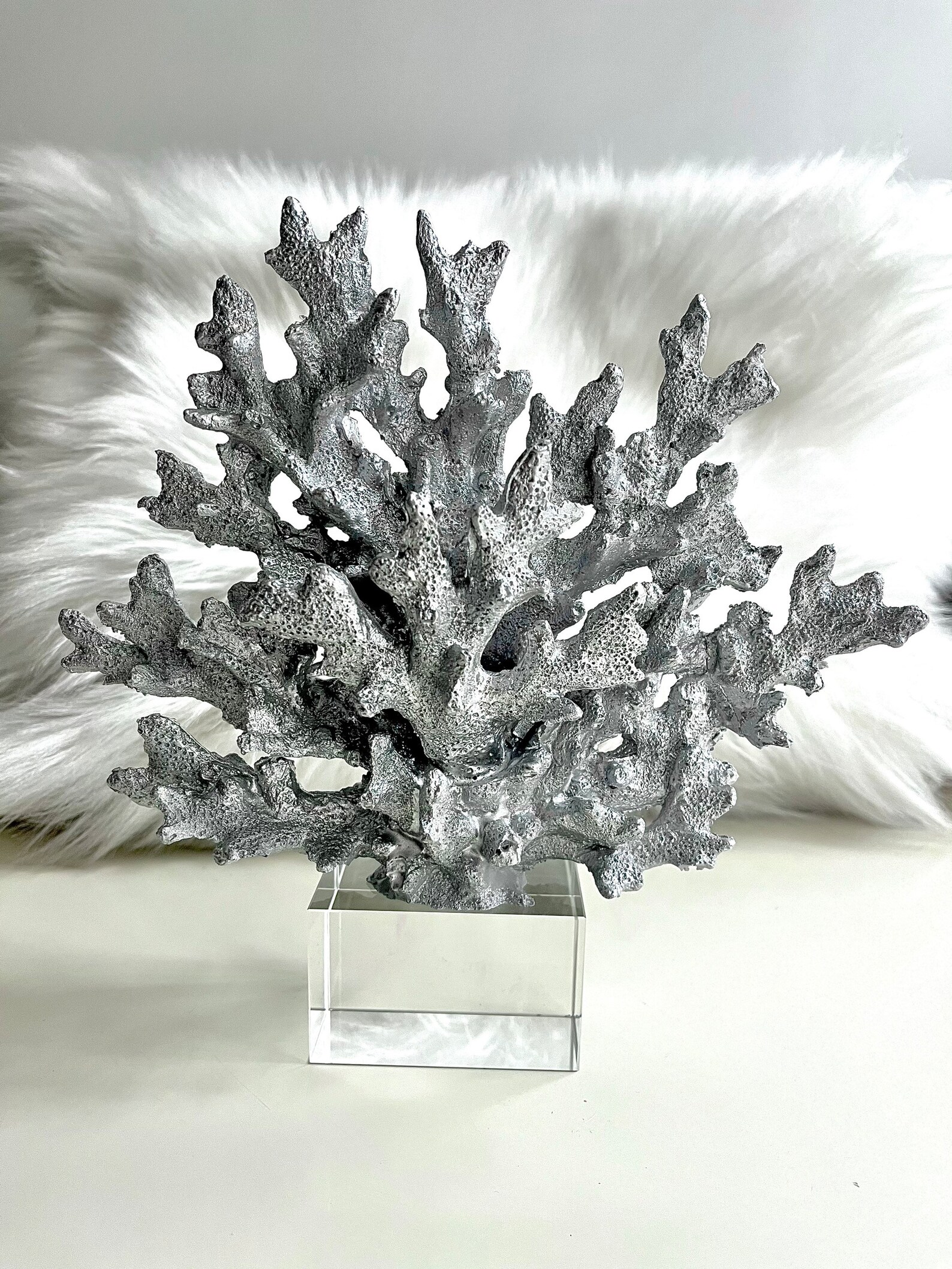 Black Crystalline Coral Reef Decor Valentines Gift for Her - Etsy