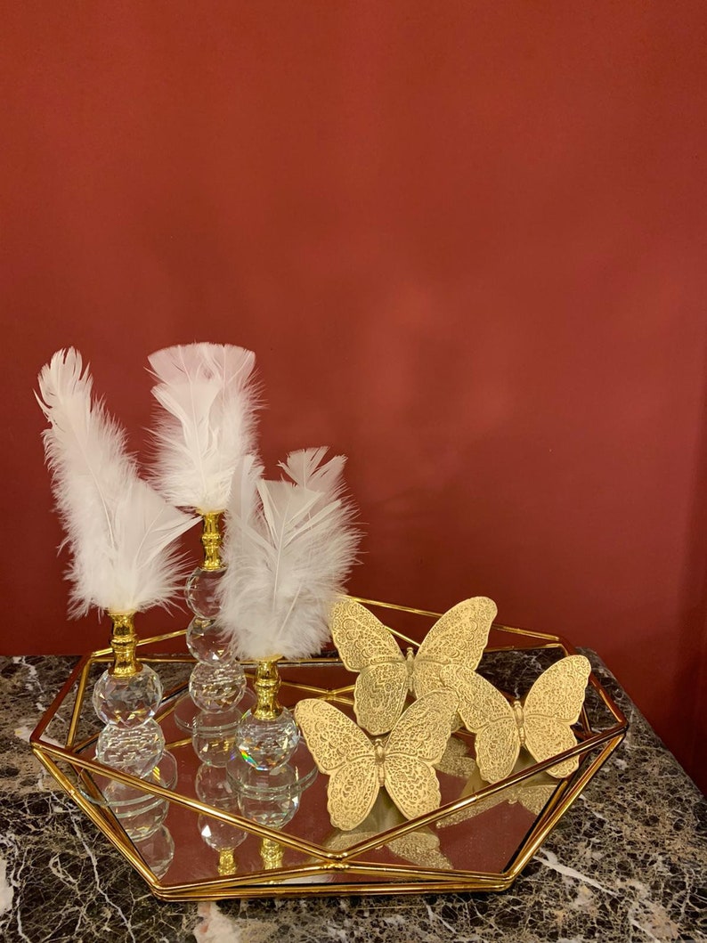 Silver Butterfly Stand Butterfly Objects Luxury Home Decor | Etsy