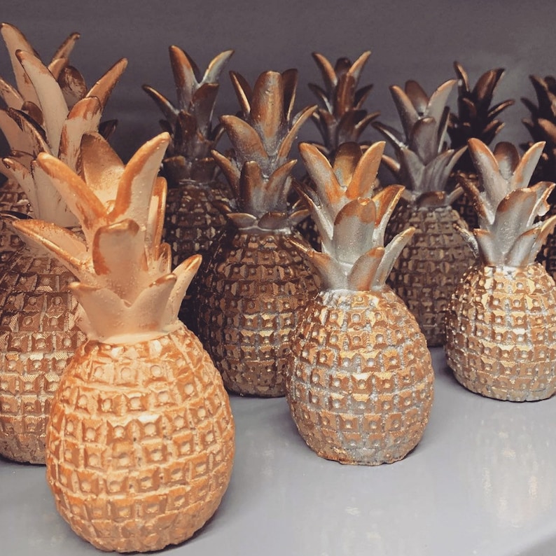 Pineapple Triple Set Pineapple Objects Pineapple Home Decor | Etsy