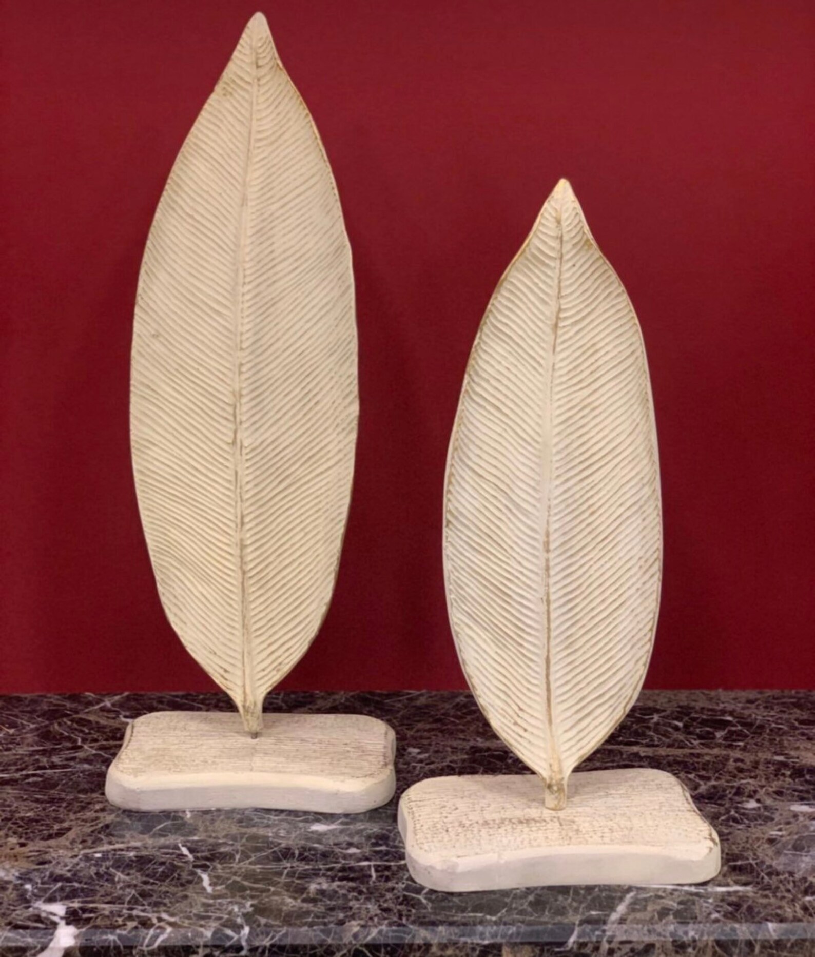 Silver Leaf Stand Decor Leaves Decor Store Showcase Decor | Etsy