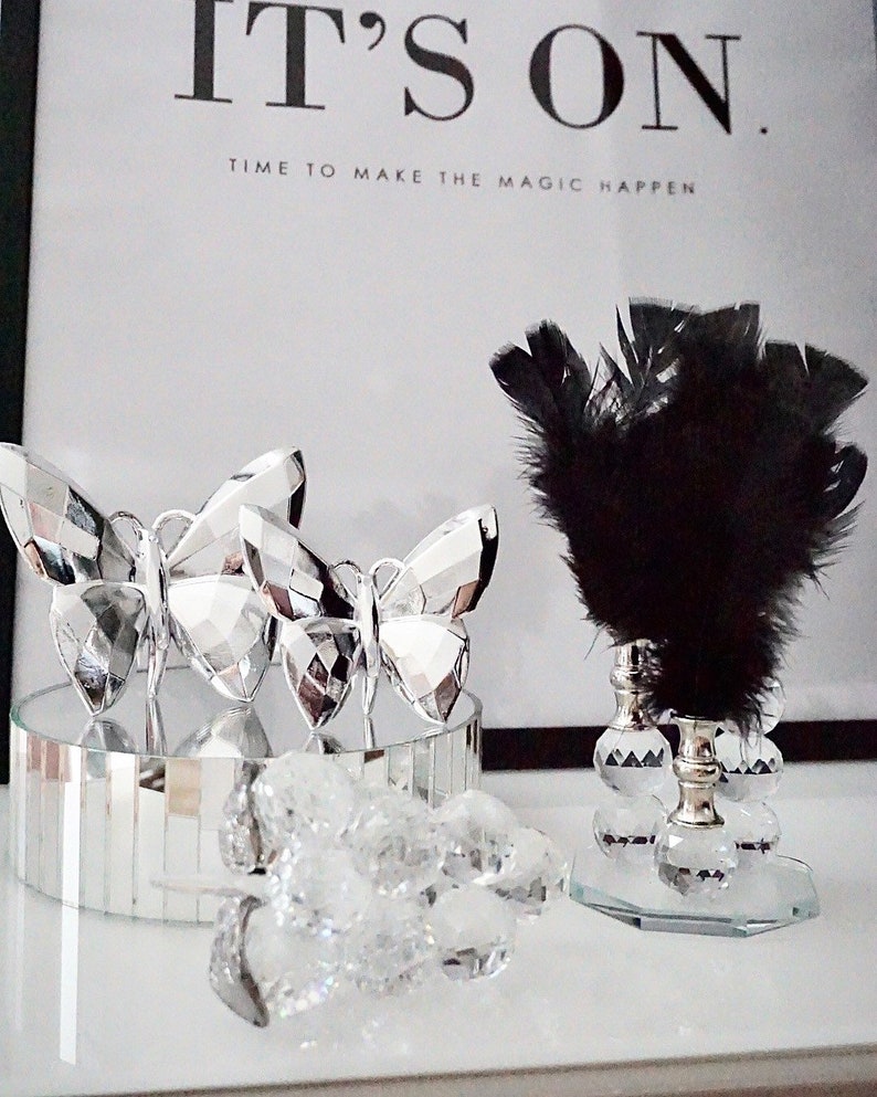 White Crystal Feather Crystal Objects Christmas Gifts | Etsy