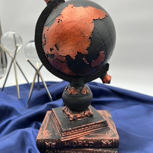 Gold World Map Globe Design, World Map Decor, World Map Object, Luxury ...