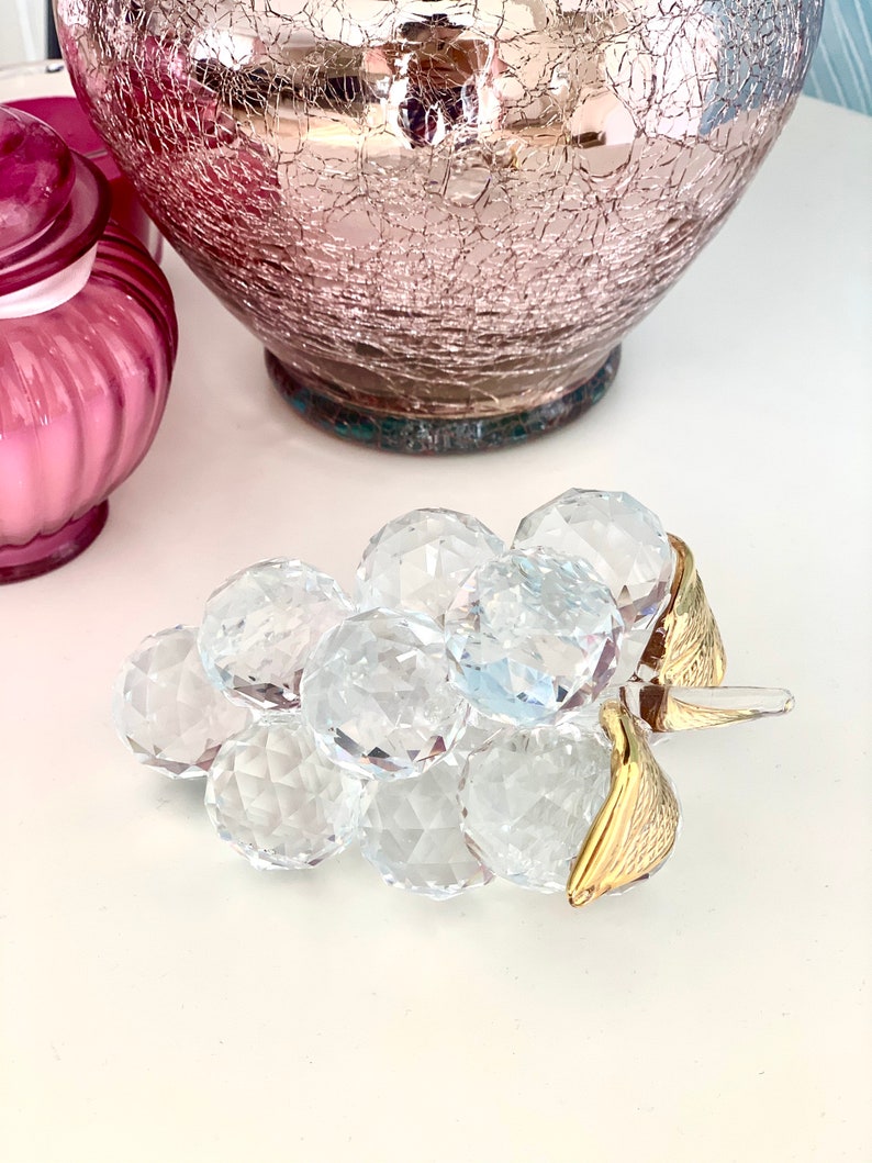 Crystal Grape Crystal Objects Crystal Home Decor | Etsy