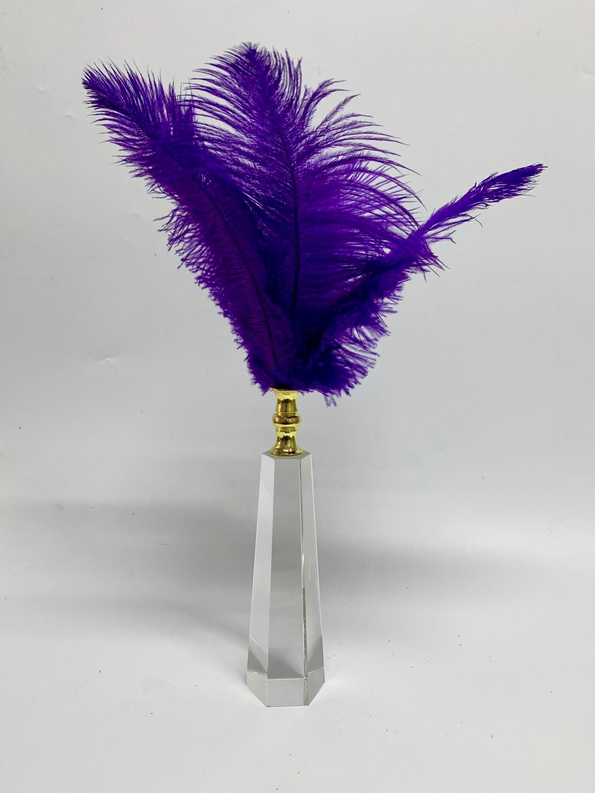 Crystalline Feather Decor Makeup Decor Home Decor - Etsy