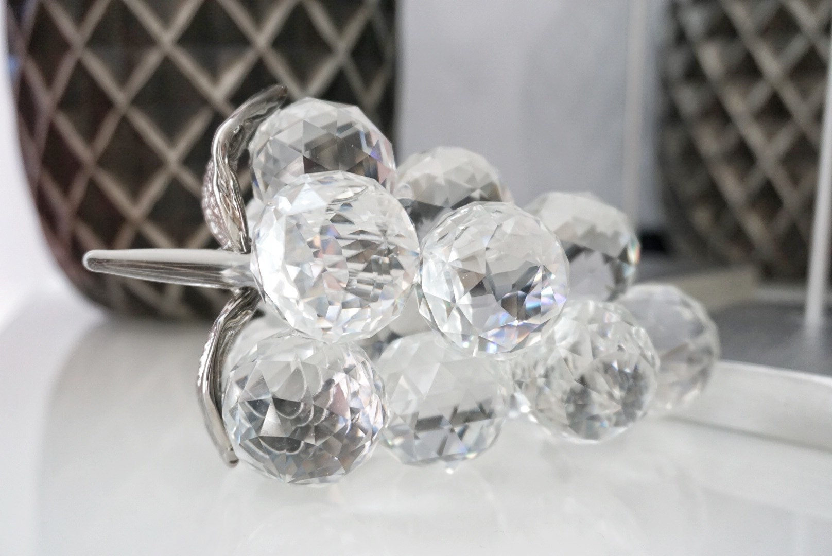 Crystal Grape Crystal Objects Crystal Home Decor | Etsy