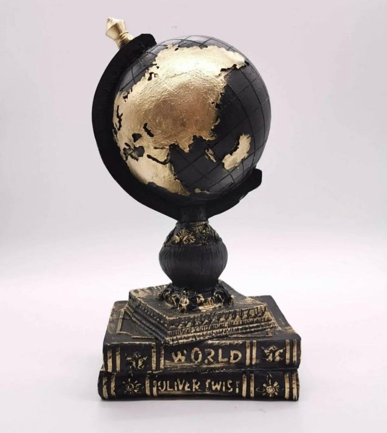 Gold World Map Globe Design World Map Decor World Map - Etsy