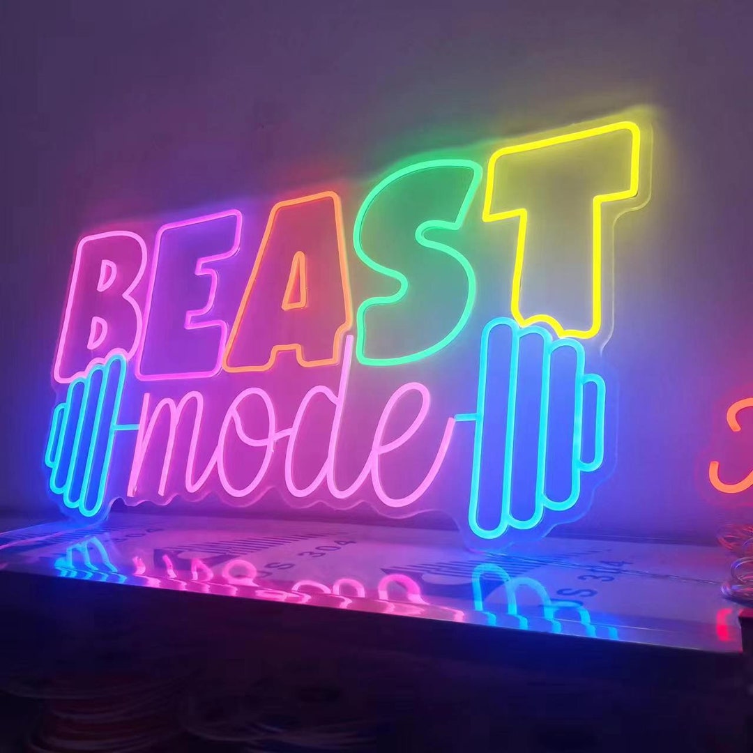 Gym Neon Light Custom Neon Sign Personalized Home Gym Sign Custom Crossfit Gym Sign Workout